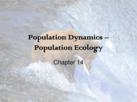 Ppt Population Dynamics Population Ecology Powerpoint Presentation