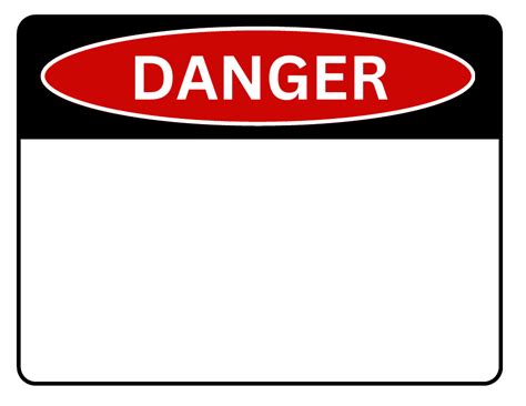 Danger Sign Template Blank Download Printable Pdf Templateroller