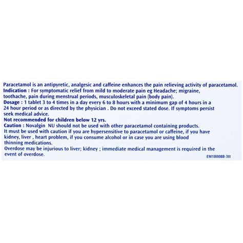 Novalgin Nu 10 Tablets— Wholesale Bulk Retailershakti