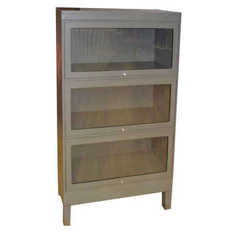 Barrister Three Section Steel Storage File Cabinet Bookcase With