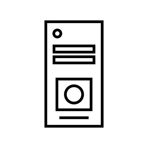 Computer Case Icon On White Background Vector Art At Vecteezy