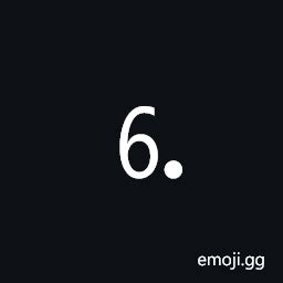 ⒍ Digit Six Full Stop Symbol Meaning Copy And Paste
