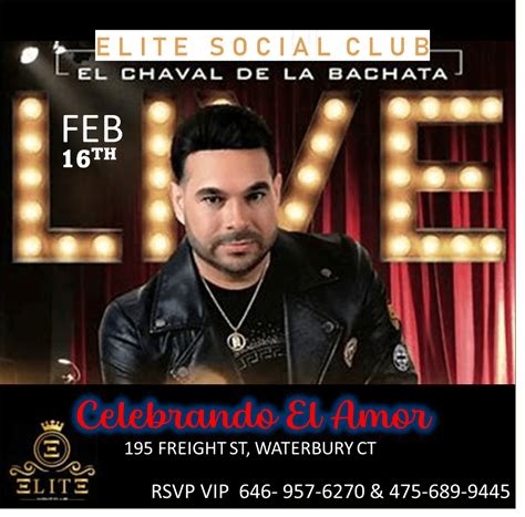 El Chaval De La Bachata En Concierto Tickets Boletos Elite Social