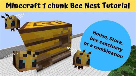Bee Nest Build Tutorial Chunk Minecraft Minecraft Bee