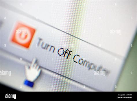 Turn Off Computer Hi Res Stock Photography And Images Alamy