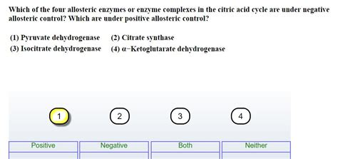 Solved Which Of The Four Allosteric Enzymes Or Enzyme