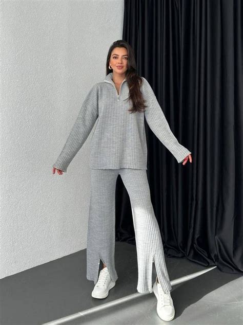 Костюм вязаний ️ — ціна 1380 грн у каталозі Брючні костюми Купити