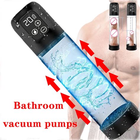 Pompa Air Penis Elektrik Mainan Alat Seks Vakum Tekanan Isap Diperpanjang Ayam Barang Cangkir