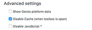 Disable Caching During Development With Browser Tools