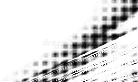 Monochrome Gradient Halftone Dots Background Vector Illustration Big