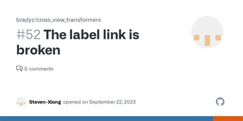 The Label Link Is Broken · Issue 52 · Bradyz Cross View Transformers · Github