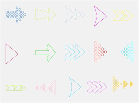 Arrow Icons Collection Set 22729525 Vector Art At Vecteezy