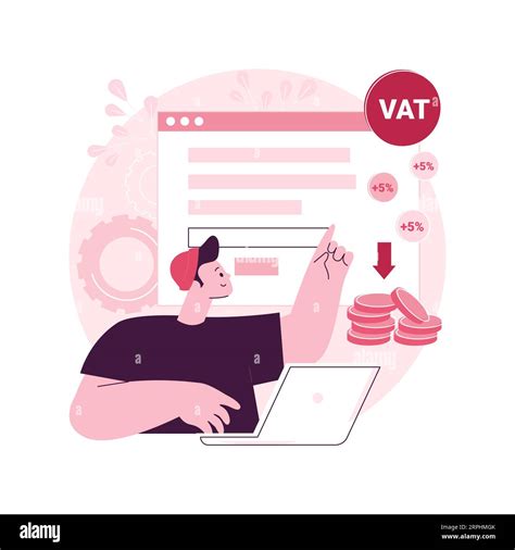 Value Added Tax System Abstract Concept Vector Illustration Vat Number Validation Global