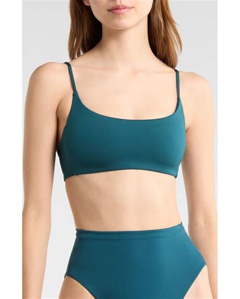 Left On Friday Pool Days Bikini Top In Blue Lyst