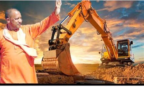 Baba Bulldozer In Up Police Is Now Using Bulldozer To Catch The