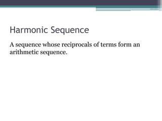 Lesson Harmonic And Fibonacci Sequence Pptx