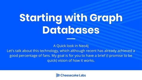 Starting With Graph Databases A Quick Look In Neo4j Speaker Deck
