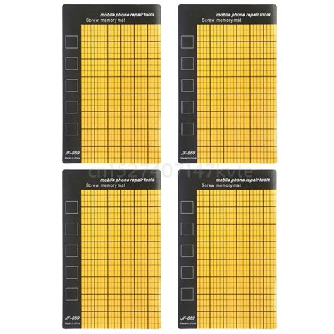 4pcs Magnetic Screw Memory Mat Mini Chart Work Pad Vicedeal