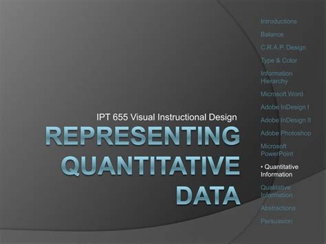 Ipt655 Wk10 Representing Quantitative Data Ppt