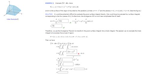 Solved EXAMPLE 2 Evaluate SSF Ds Where F X Y Z 4xyi Chegg Com