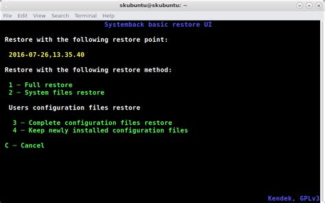 Restore Ubuntu To Previous State Using Systemback Ostechnix