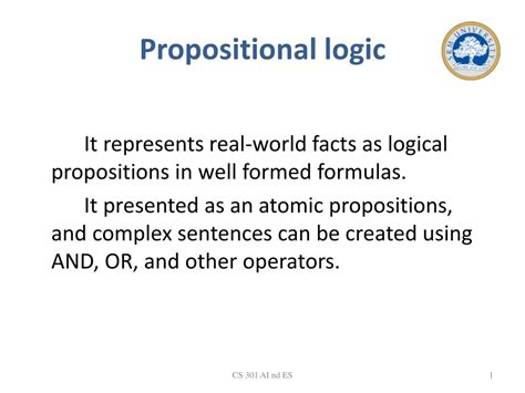 PPT Propositional Logic PowerPoint Presentation Free Download ID