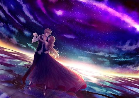 Anime Couples Dancing Together