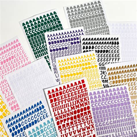 오늘문구 필오프 알파벳 수입 숫자 스티커 대문자 소문자 폴꾸 다꾸 탑꾸 위시버킷