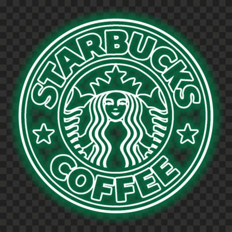 Starbucks Green Neon Circle Woman Logo