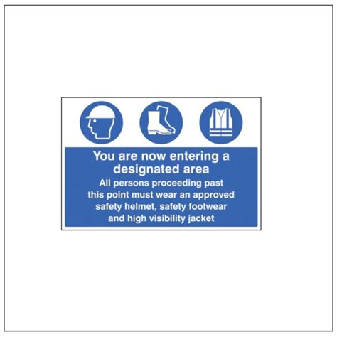 Site Safety Entrance Board Mandatory Ppe Required Signs Display Shop