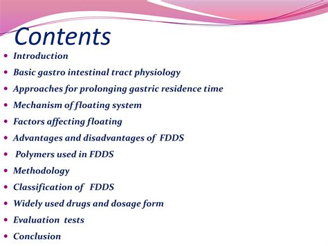 Floating Drug Delivery System Ppt Pptx Chemistry Science
