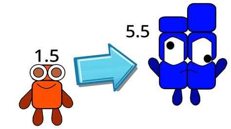 Interactive Numberblock 15 To 55 Youtube