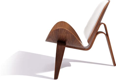 schelpstoel ch07 italian leather black walnut veneer designer