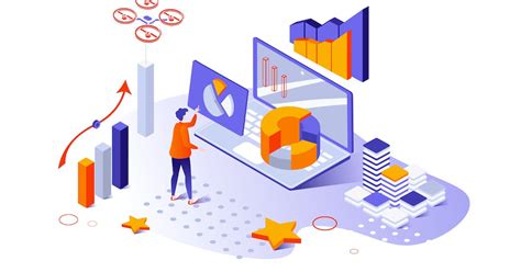 Big Data Analysis Isometric Illustration Illustrations Ft Isometric