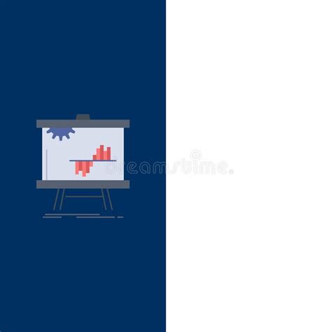 Business Chart Data Graph Stats Flat Color Icon Vector Stock Vector Illustration Of