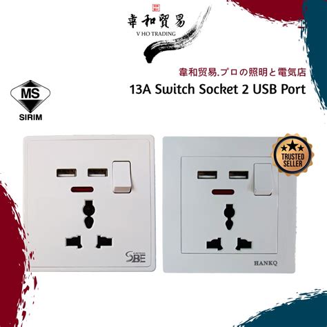 VHO A Universal Switch Socket With USB Port Wall Socket USB Socket Shopee Malaysia