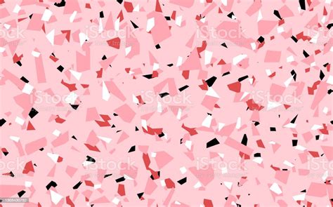 기하학적 핑크 테라초 매끄러운 패턴 추상적인 다채로운 현대 배경 웹 과 인쇄를위한 스톤 패션 디자인 베네치아 타일 바닥집 장식 혼란스러운 파스텔 텍스처 0명에 대한 스톡