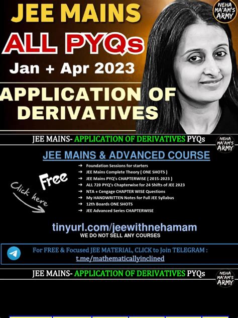 Application Of Derivatives Jee Main 2024 Download Free Pdf Function Mathematics