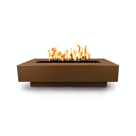 72 Del Mar Gfrc Concrete Rectangle Fire Pit Table The Outdoor Plus