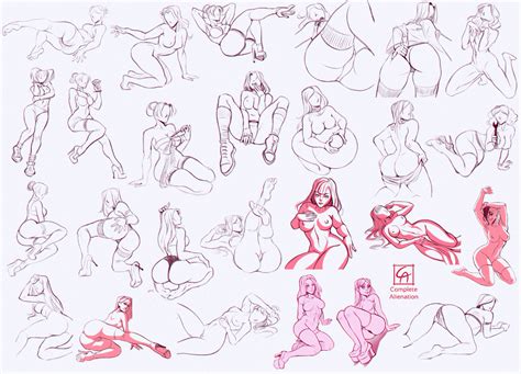 Sketch Sheet 3 By Completealienation Hentai Foundry