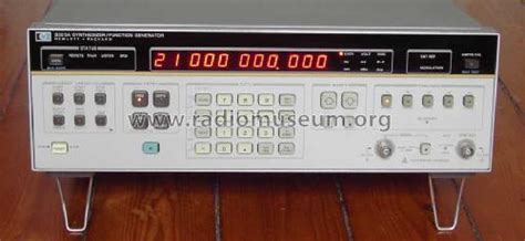 Synthesizer Function Generator Equipment Hewlett Packard HP Radiomuseum Org