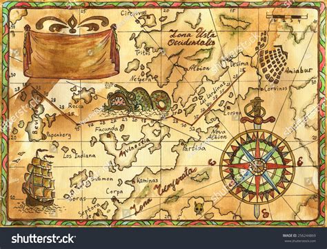 15 717 Old World Sea Map Images Stock Photos Vectors Shutterstock