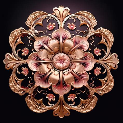 Premium Photo Vector Rosettes Pattern Decorative Elements