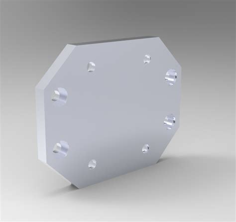 Solid Works 3d Cad Model Of Fasteners For Portal Connection T1 8 X2 98