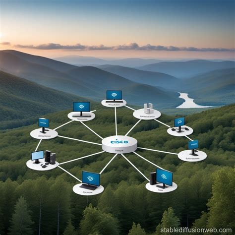 Cisco Network Subnetting Setup In Catskill Mountains Stable Diffusion