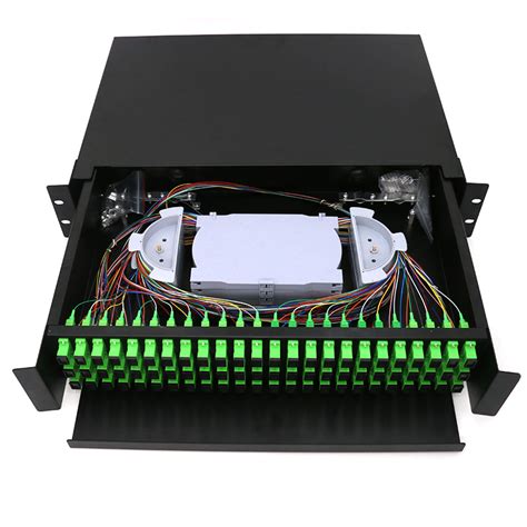 Mt 1013 72 Port 2u Fiber Optic Patch Panel With Cable Manager Sc Upc