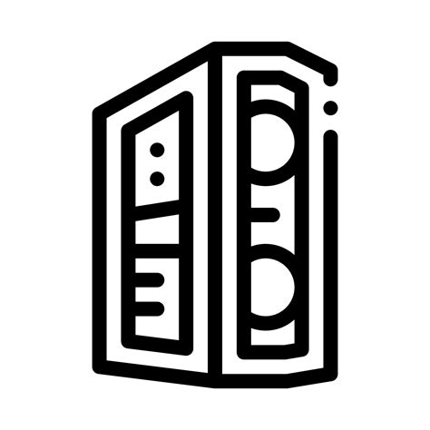 System Unit Computer Black Icon Vector Illustration 17587794 Vector Art At Vecteezy