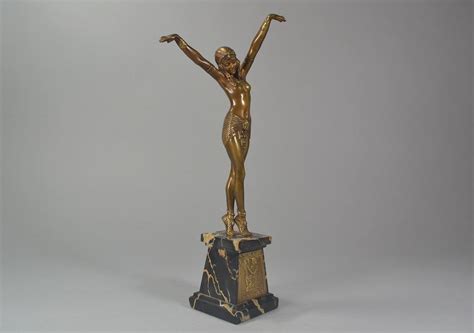 1930 Fr Dh Chiparus Bronze Egyptian Dancer Circa 1925 Art Deco Sculptures Bronze Clocks Vases