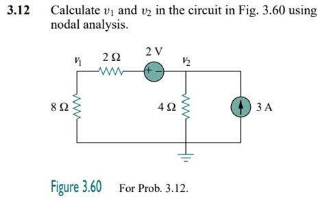 Solved Calculate Vi And V In The Circuit In Fig Chegg