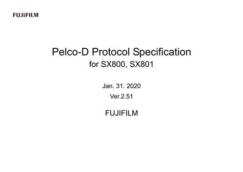 Pdf Pelco D Protocol Specification Dokumentips